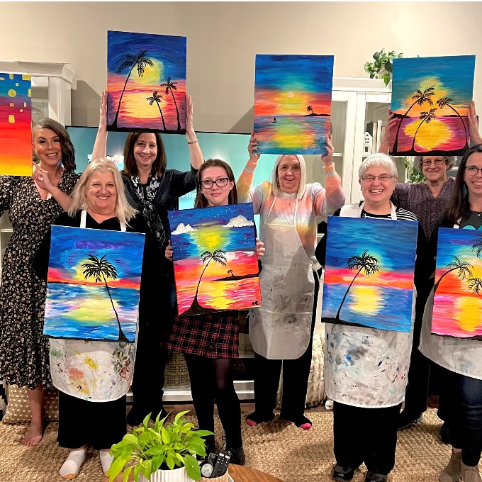 Paint and Sip Party | Virgin Experience Gifts